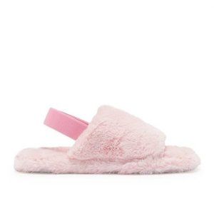 kenzie | Shoes | Kensie Memory Foam Faux Fur Slippers With Backstrap ...